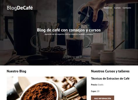 github louysdev blog de cafe fronted de pagina web sobre un blog