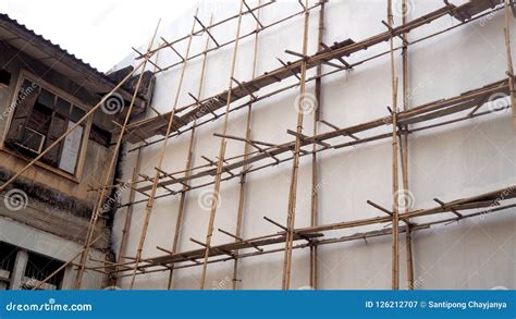 Construction Scaffolding And Safety Cladding Editorial Image