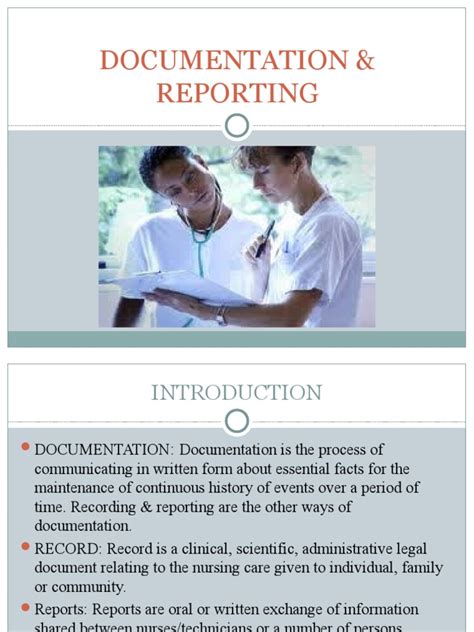 Unit 1 Documentation And Reporting Pdf Medical Record Nursing