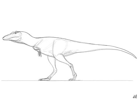 Qianzhousaurus Sketch By Prehistorybyliam On Deviantart