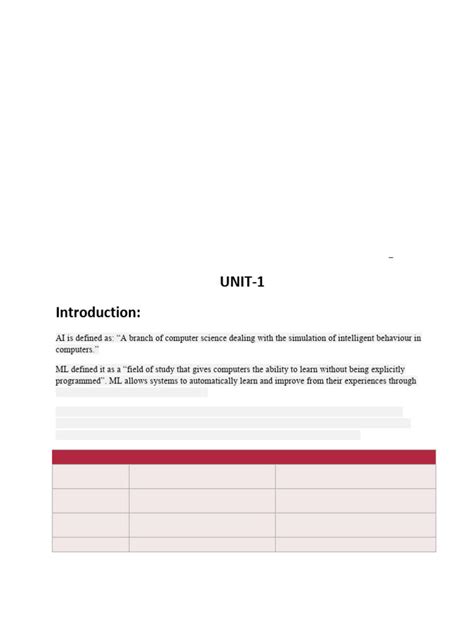 Machine Learning Unit 1 Pdf Machine Learning Artificial Intelligence