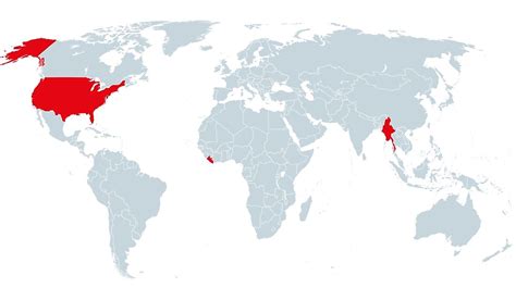 Countries That Dont Actually Use The Metric System Worldatlas