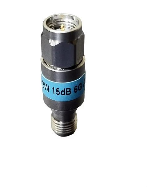 Attenuator 15 Db 2 Watt 6 Ghz Sma M F Cable And Equipment Beryllium Copper Gold Plated At