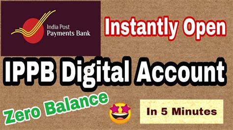 How To Open IPPB Digital Account India Post Payments Bank Account Opening Online YouTube