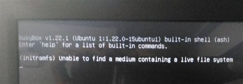 Unable To Find A Medium Containing A Live File System Revolvediy