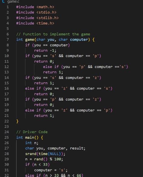 Behzad Eskandari On Linkedin Rock 🪨 Paper 📄 Scissors ️ Game In C Language