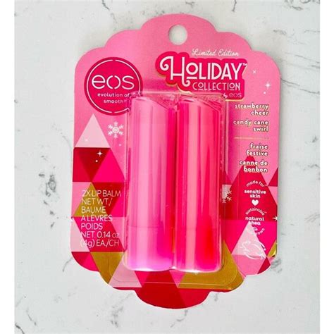 Eos Makeup Eos Lip Balm Holiday Collection Strawberry Cheer Candy