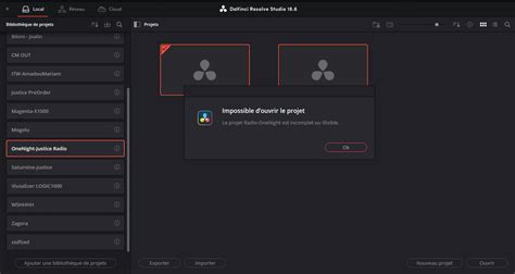 project unreadable or not full can t open it r davinciresolve