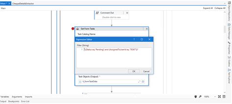 How To Filter Get Form Task Based To Assignedtousername Or