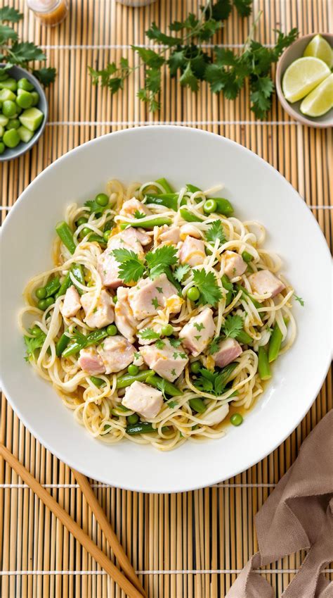 Asian Tuna And Rice Noodle Recipe All Good Recipes