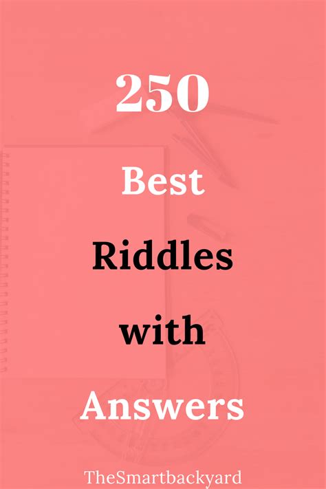 Best Riddles With Answers Artofit