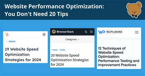 Website Performance Optimization: You Don't Need 20 Tips | DebugBear