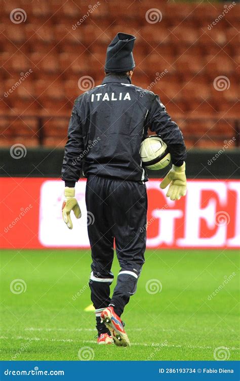 Gianluigi Buffon During The Training Of The Italian National Football