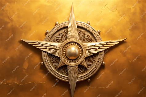 Premium Photo Star And Winged Disk Symbolizing Various Deities