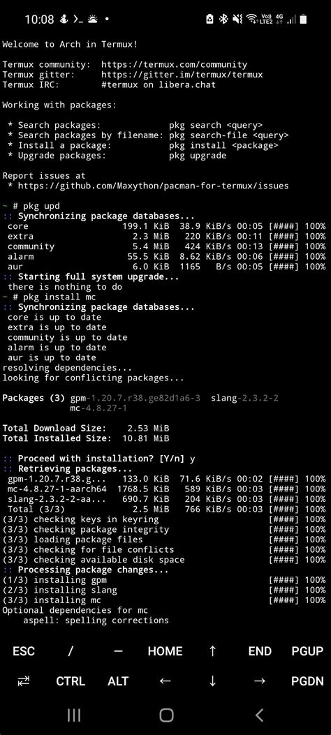 i wanted to make pacman arch on termux with glibc support but in the end i replaced the system