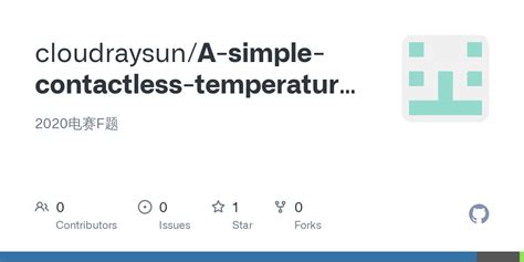 Github Cloudraysun A Simple Contactless Temperature Measurement