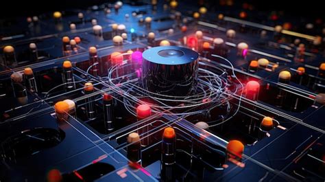 Premium AI Image Quantum Gates Orchestrating Logical Operations On Qubits Guiding Quantum