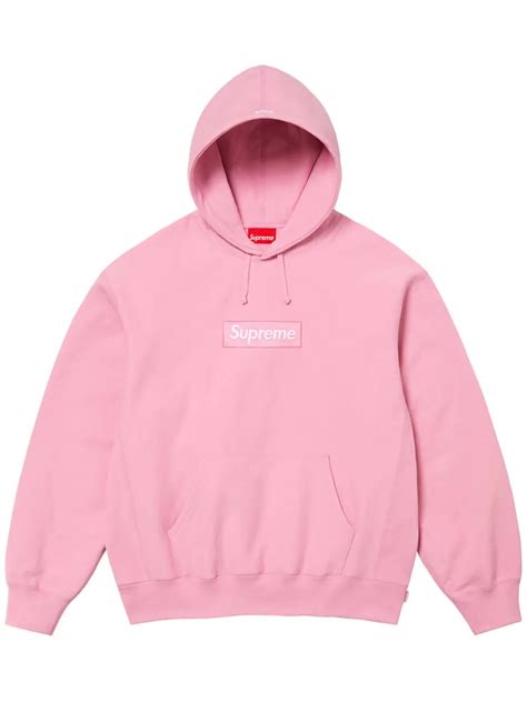 Supreme Box Logo Hoodie Pink Farfetch
