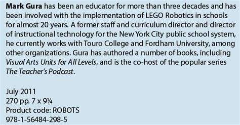 Classroom Robotics Getting Started With Lego Robotics A Guide For K