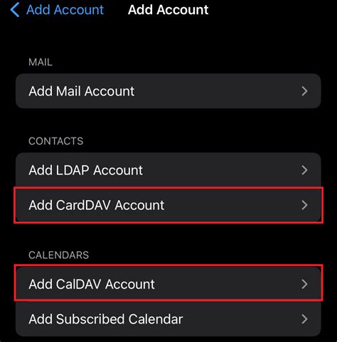 Calendar And Contacts Sync On Iphone By Caldav And Carddav From Cpanel