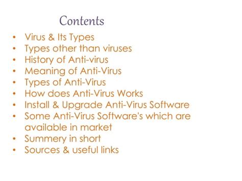 ANTIVIRUS AND VIRUS Powerpoint Presentation PPTX