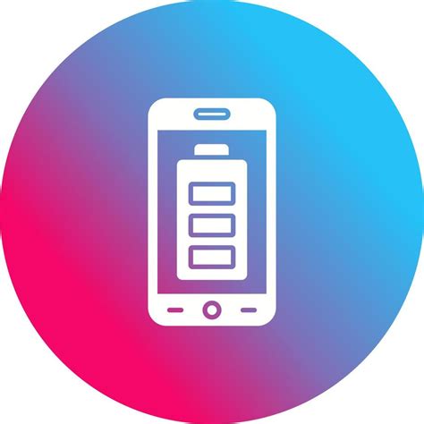 Mobile Battery Vector Icon Vector Art At Vecteezy