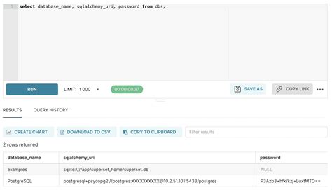 Apache Superset Part Ii Rce Credential Harvesting And More Security