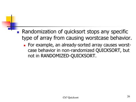 ch 7 quicksort ming te chi ppt download