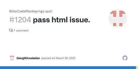 Pass Html Issue Issue KillerCodeMonkey Ngx Quill GitHub