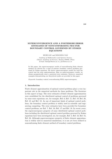 Pdf Superconvergence And A Posteriori Error Estimates Of