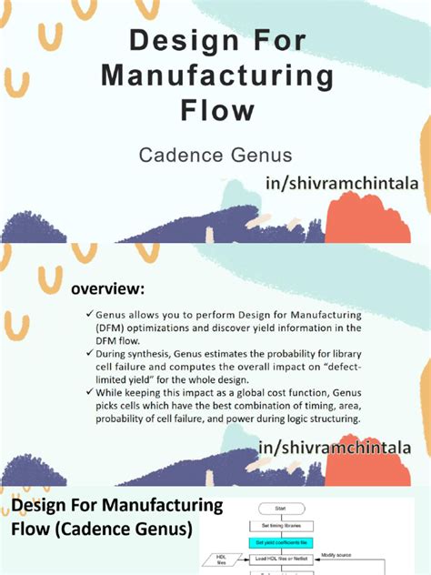 A Glance On Design For Manufacturing Flow Cadence Genus Pdf