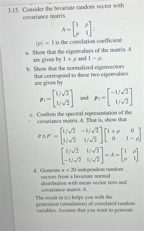 solved 3 15 consider the bivariate random vector with