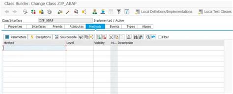 Object Oriented Abap 5 Creating Global Class In Sapgui Editor