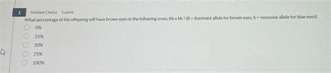 Solved 1 ﻿Multiple Choice 1 ﻿pointWhat percentage of the | Chegg.com