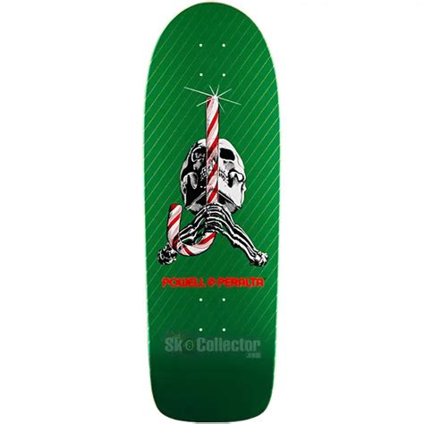Powell Peralta Christmas Skull And Candy Cane Deck Sk8 Collector