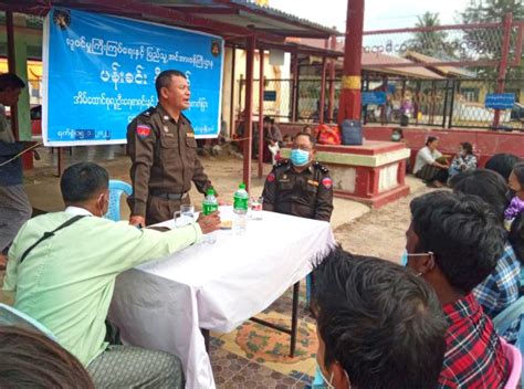 မင်းဘူး၌ ပန်းခင်းစီမံချက်ဖြင့် အိမ်ထောင်စု လူဦးရေစာရင်းနှင့် နိုင်ငံသားစိစစ်ရေး ကတ်ပြားများ ပ