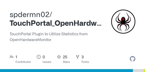 GitHub Spdermn TouchPortal OpenHardwareMonitor Plugin TouchPortal Plugin To Utilize