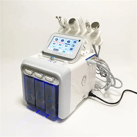 6 In 1 H2 O2 Hydra Dermabrasion 하이드로 페이셜 스킨 리프팅 미세 박피술 Rf 스킨 케어 초음파 딥