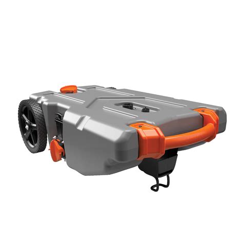 Camco Rhino 28 Gallon Portable Rv Tote Tank Oversized Wheels Steel Adapter 39004