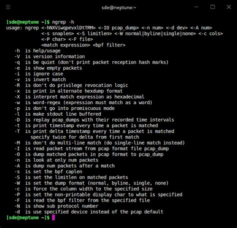Ngrep Grep Applied To The Network Layer Linuxlinks