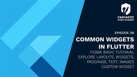 Flutter Tutorial For Beginners Episode 06 Common Widgets In Flutter
