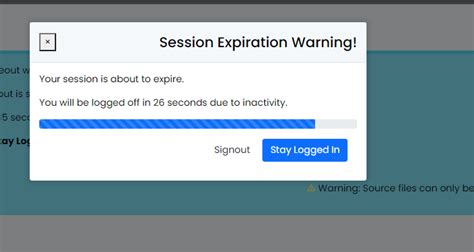 Pro Themebs5 Idle Timeout Dialog Styling Buttons Not Working