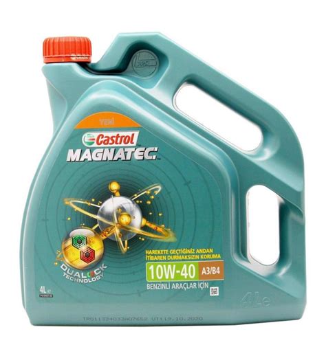 Castrol Magnatec 10w 40 A3 B4 4 Lt Motor Yağı Benzinli Araçlar Için Üretim Yılı 2022