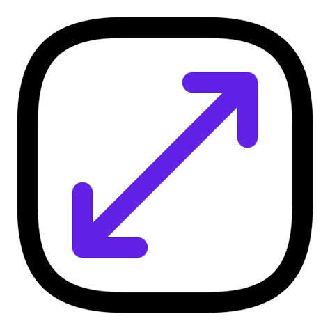 Maximize Generic Outline Color Icon