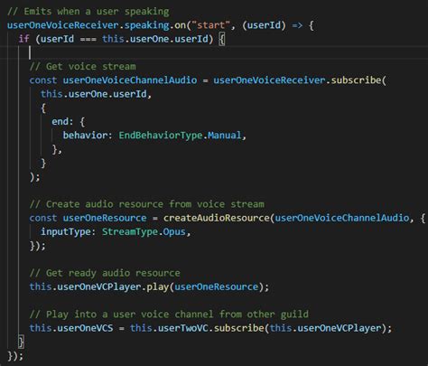 Constantly Receiving Voice Streams Issue Discordjs Voice GitHub