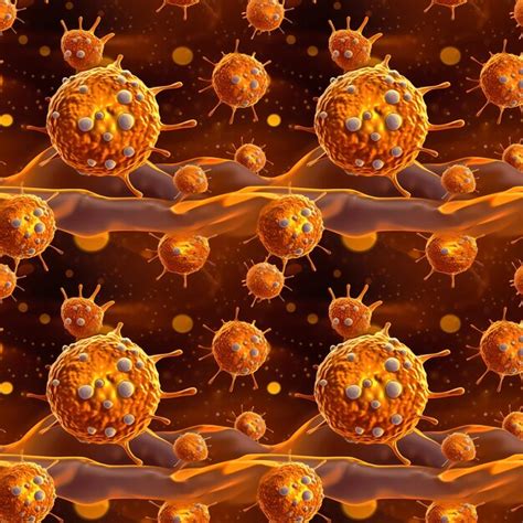 Premium Photo Seamless Pattern Virus On White Background