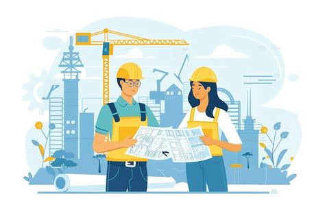 Construction Team Working Together Safely Premium Ai Generated Vector