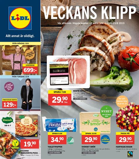 Lidl Reklamblad 19 08 25 08 2019 Lidl Reklamblad 19 08 25 08 2019
