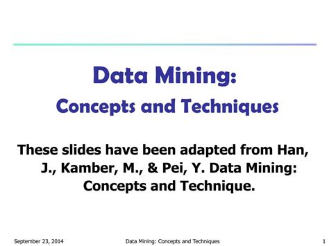 Ppt Data Mining Concepts And Techniques Powerpoint Presentation