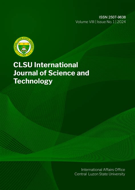 Vol 8 No 1 2024 Clsu International Journal Of Science And Technology 2024 Clsu